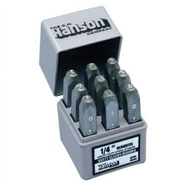 C.H. Hanson Standard Steel Hand Stamp Sets, 1/8 in, 0 thru 8; A thru Z ...