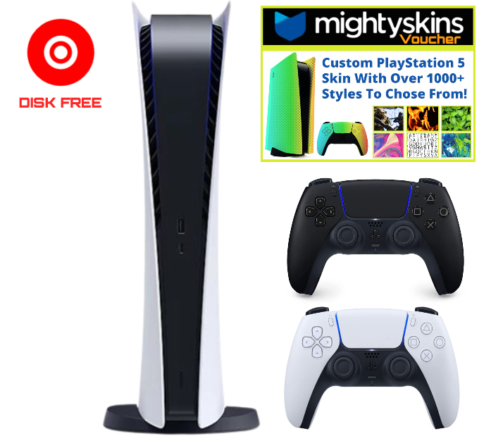 Buy PlayStation 5 Digital Edition Console with PS5 Midnight Black ...