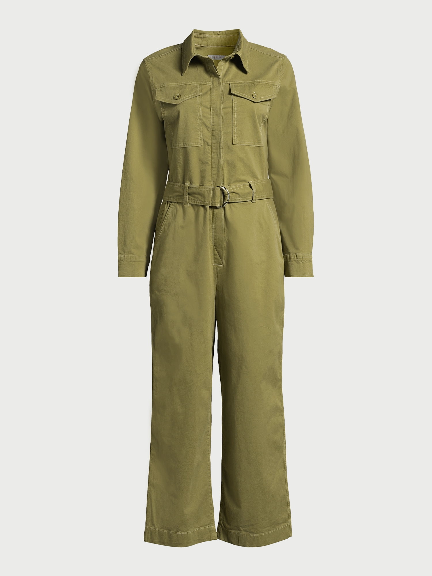 Free Assembly Women's Utility Jumpsuit, 27” Inseam, Sizes XS Free Assembly Women's Utility Jumpsuit, 27” Inseam, Sizes XS