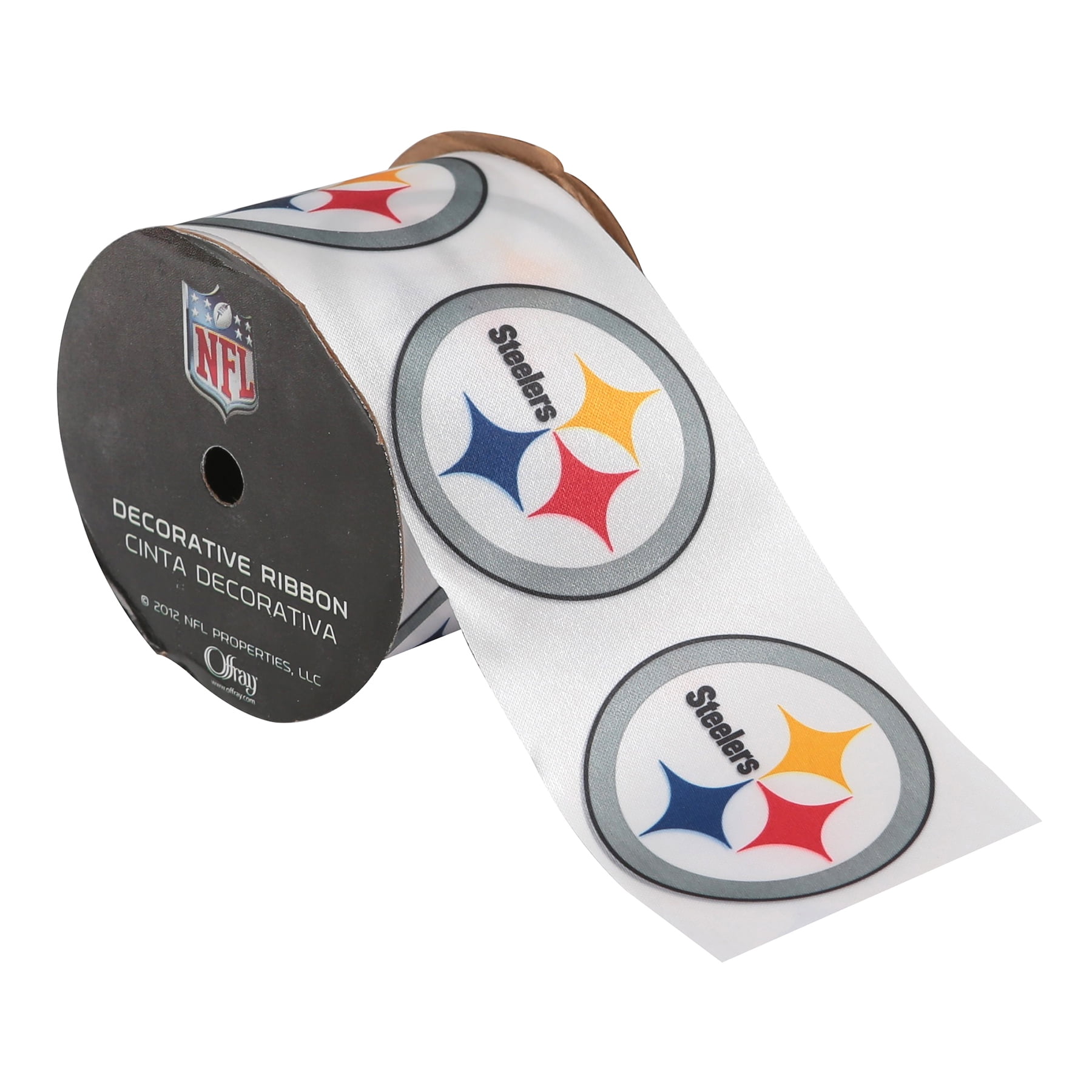 Offray 2.5"x9' NFL Pittsburgh Steelers Ribbon - Walmart.com