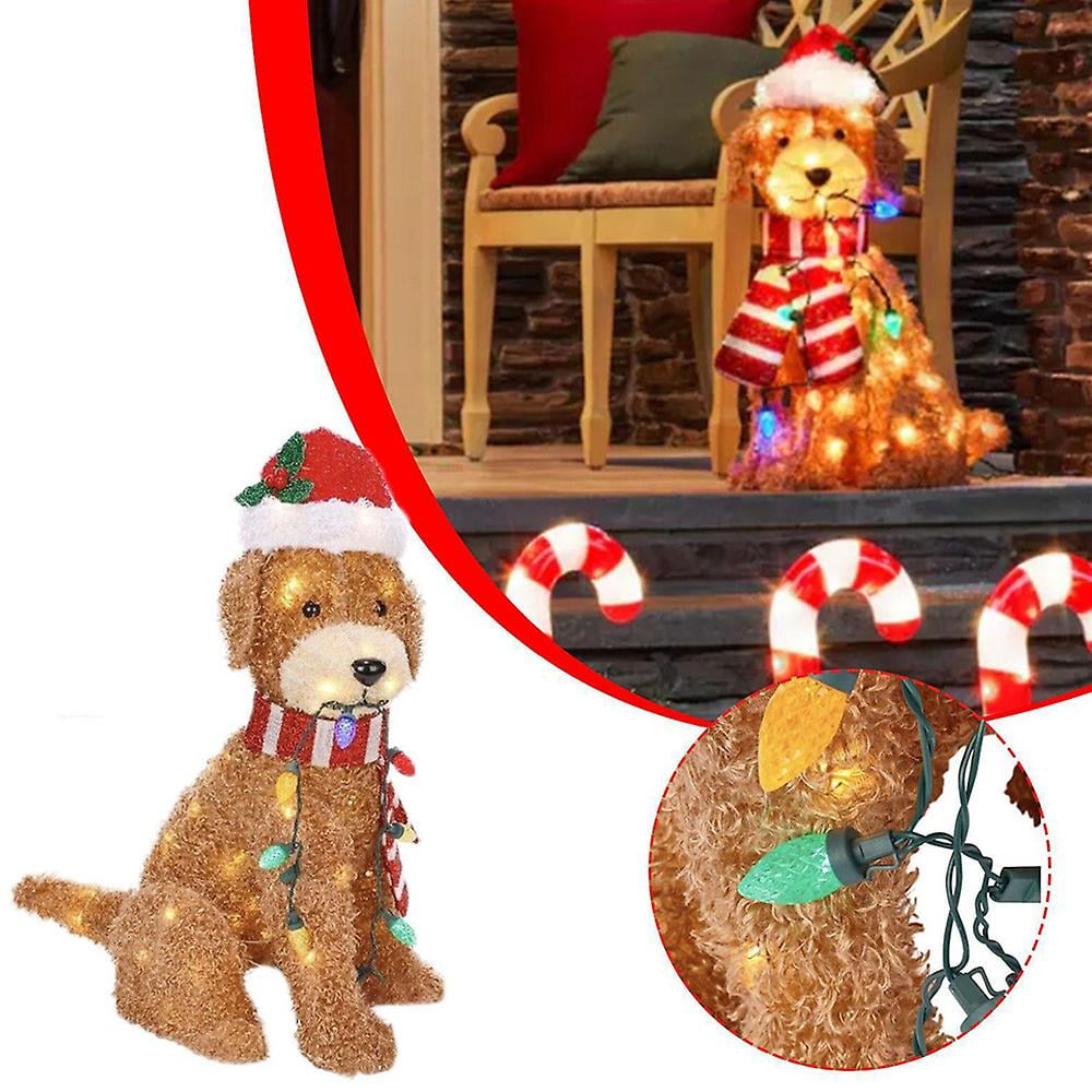 Click here for Wevalley Christmas Goldendoodle Dog Yard Sign With... prices