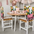 Black Cat Chair Back Covers Set of 2, Pink Bathtub Green Palm Leaf ...