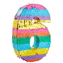 Rainbow Number 7 Pinata for 7th Birthday, Fiesta, Cinco de Mayo (12x16 ...