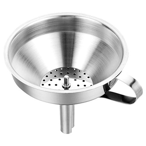 NPYPQ Stainless Steel Funnel, 6 Inch Large Kitchen Funnel with ...