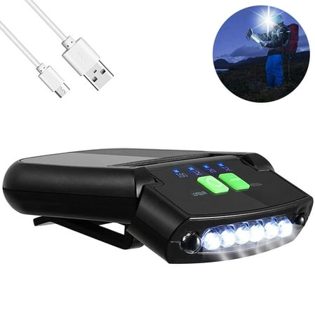 Clip-on Hat Light - LED Headlamp Clip on Cap Light - Black | Walmart Canada