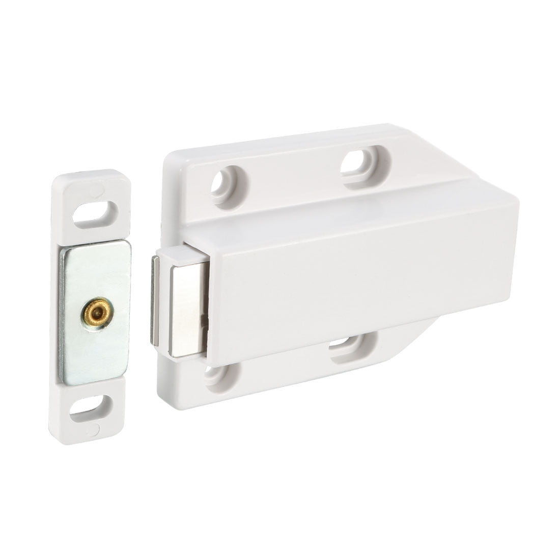 Magnetic Touch Catch Latch Push To Open ABS White For Large Door ...