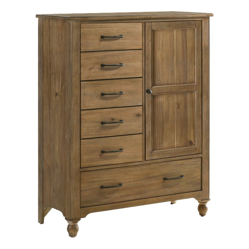 Westwood Design Highland Farmhouse Wood Chifferobe in Sand Dune Brown ...