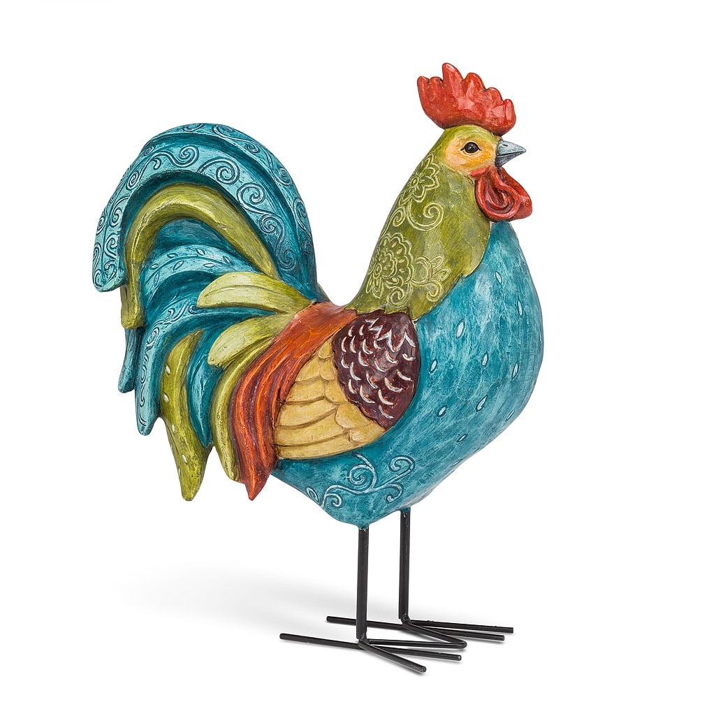 Set of 6 Large Tall Colorful Rooster - Walmart.com