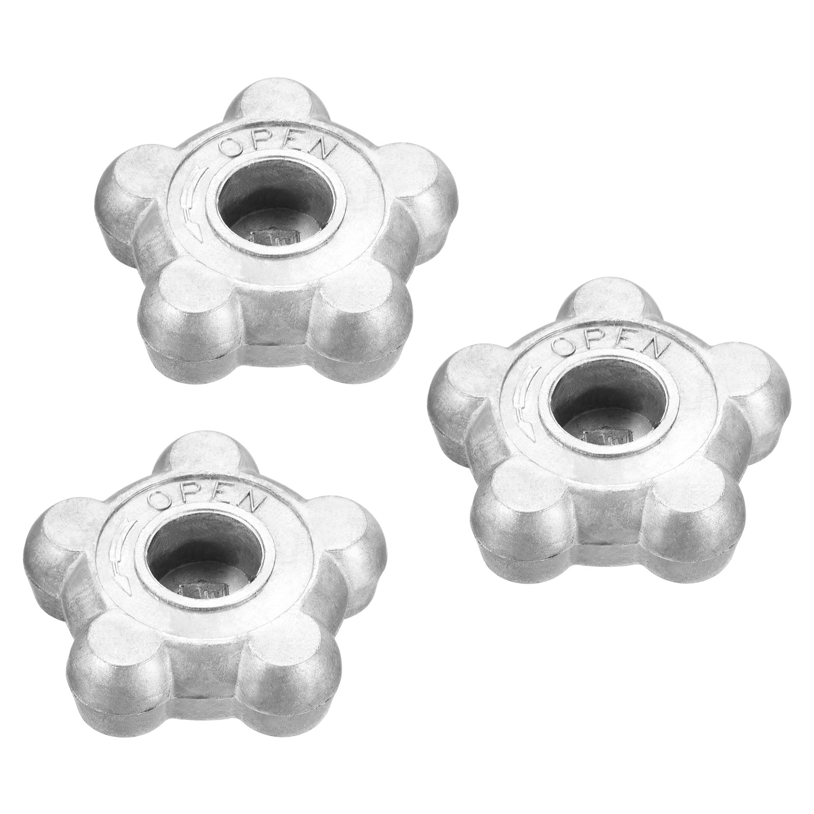 Uxcell 64mm Diameter Hand Wheel, 3 Pack Aluminum Alloy Handle for Gas ...