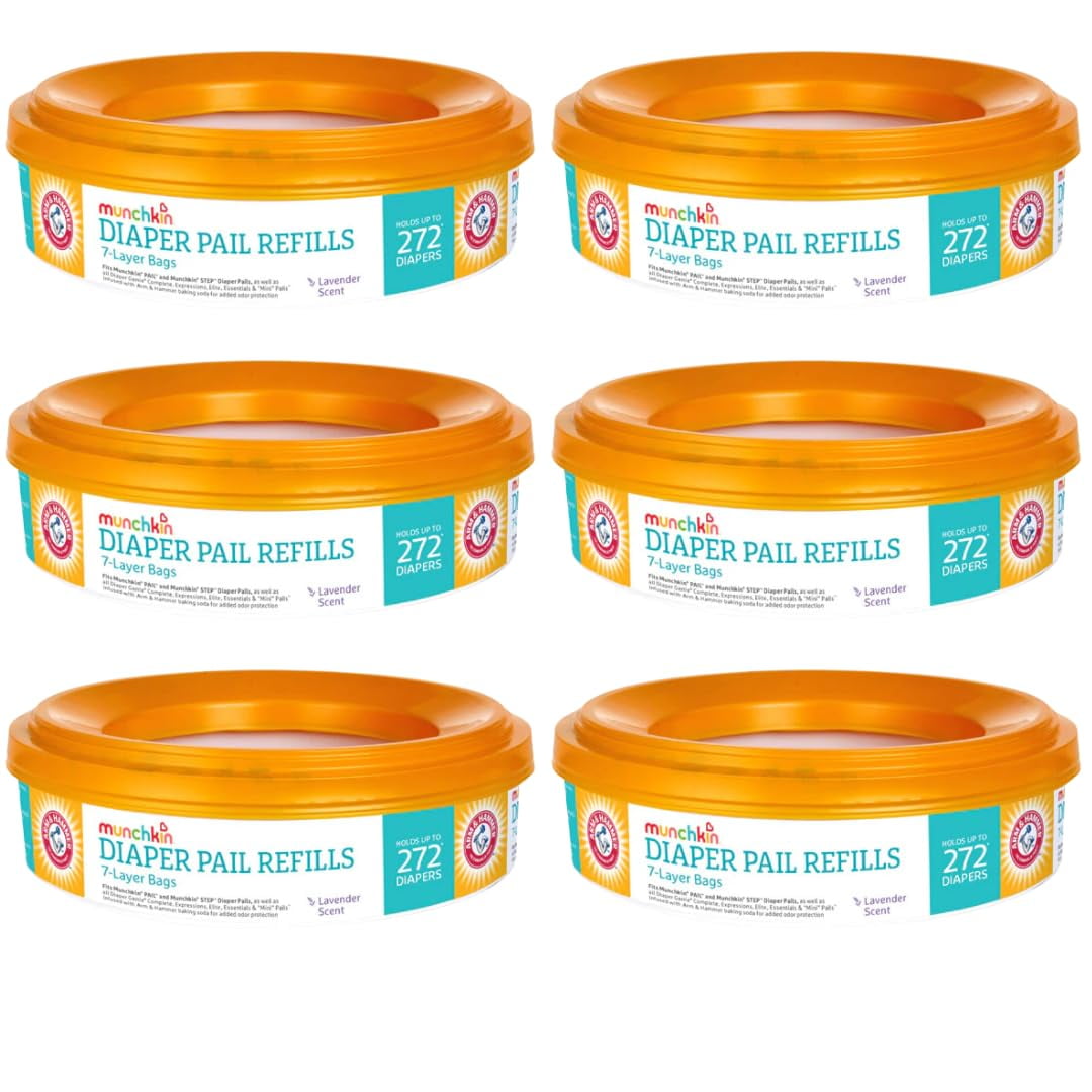 Click here for Diaper Pail Refill Rings Munchkin A & h 6 Pack Hol... prices