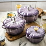 Enameled Cast Iron Pumpkin Dutch Ovens, Pumpkin Dutch Oven Pot with Lid ...