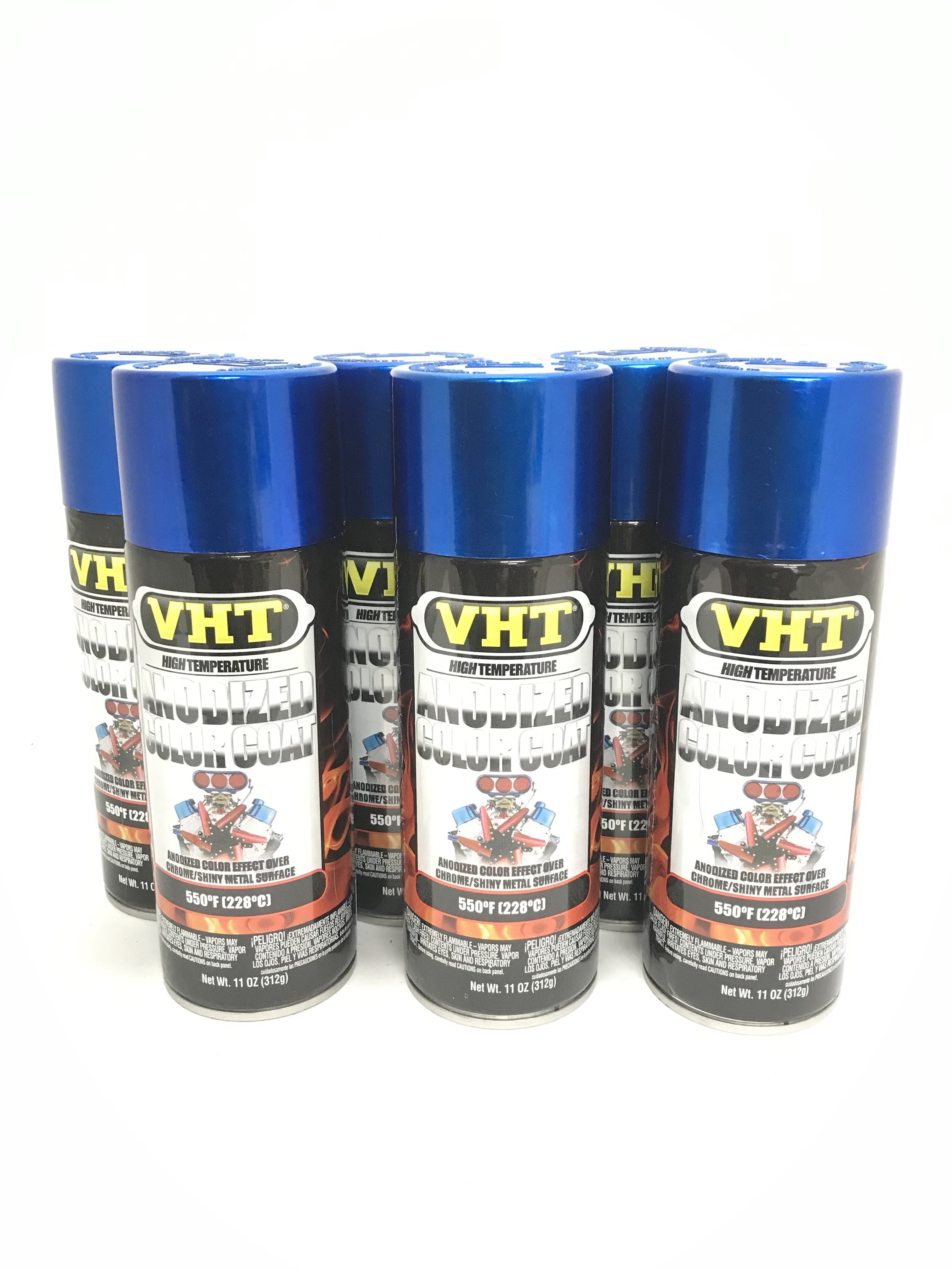 VHT SP451-6 PACK BLUE High Temperature Engine Anodized Color Coat - 11 ...