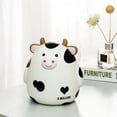 Kids Coin Bank, Cute Animal Cow Latex Large Capacity Money Banks with ...
