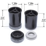 GorillaRisers CB251-8 Screw on Furniture Risers (8 Pack) Floor ...