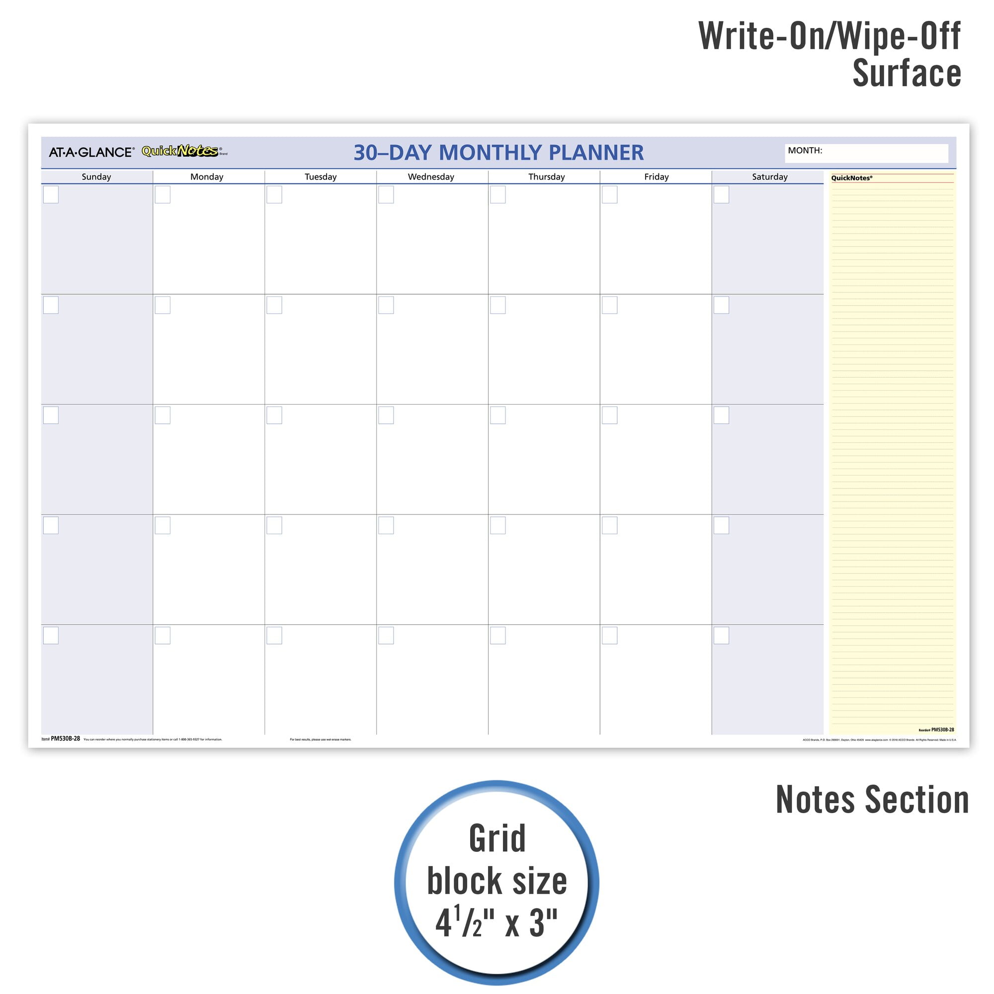 30 Day Planner Template