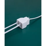 onn. Duplex in-line Telephone/Fax/Answering Machine Coupler, White ...