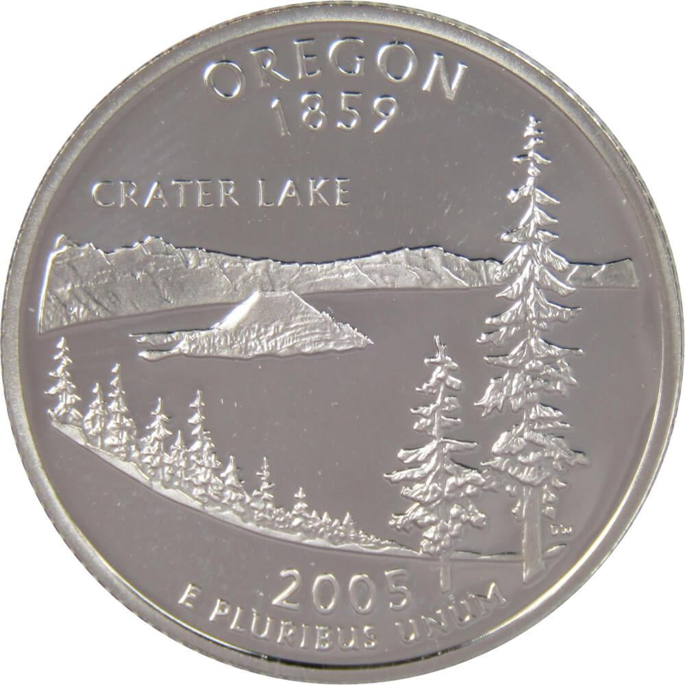 2005 S Oregon State Quarter Choice Proof 90% Silver 25c US Coin ...