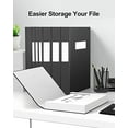 File Folders, 12 Packs of Black File cases with Lable, 0.5×9×12.5 ...