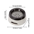 Splash-Proof Pet Water Bowl with Floating Disc Design – Non-Slip Travel ...