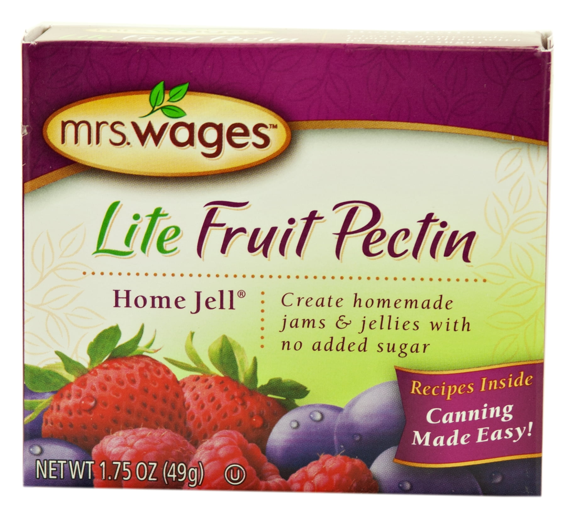 Mrs. Wages Lite Home Jell Fruit Pectin 1.75 oz. (2 Packages) - Walmart.com