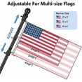Flag Poles for Outside House, 6FT Flag Pole Kit for American Flag ...
