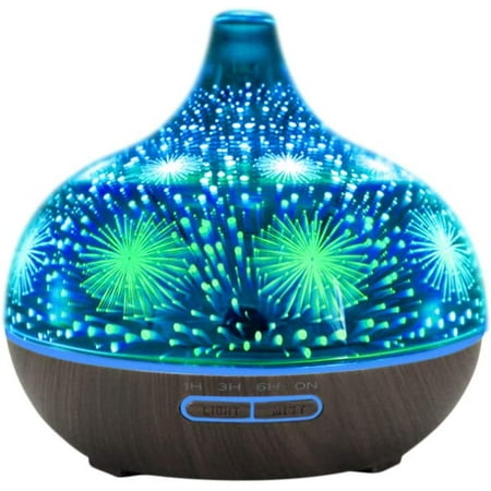 Essential Oil Diffuser 400ML Aromatherapy Ultrasonic Humidifier 3D ...