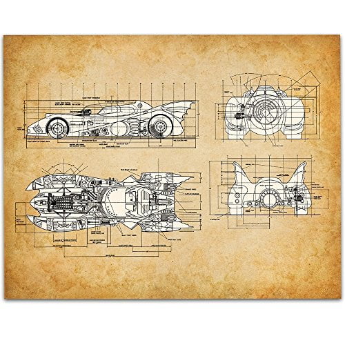 Batmobile 1989 Blueprints