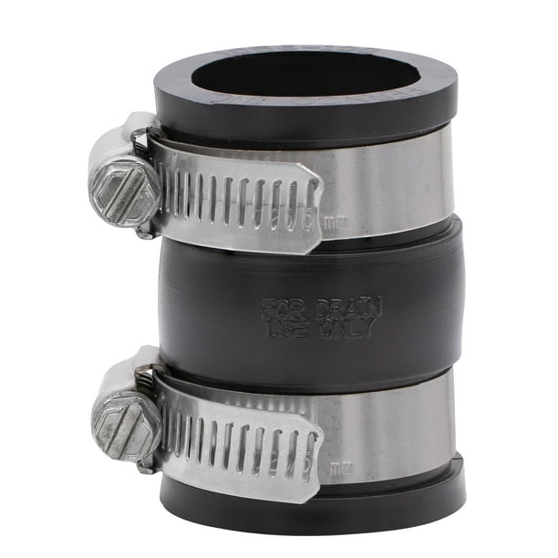 Fernco 1056-100 1-in. Flexible PVC Pipe Coupling for Plastic and Copper ...