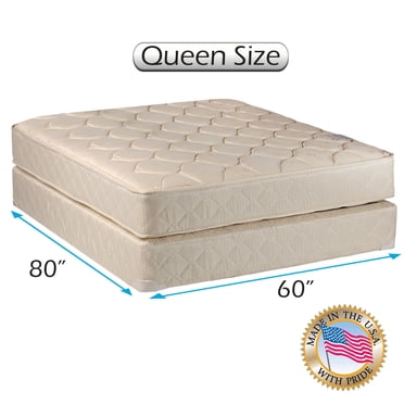 Dream Solutions Queen Size Comfort Double Sided Pillow Top Mattress and ...