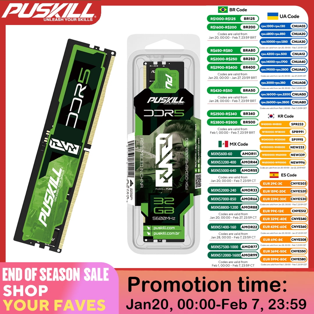 Click here for Yanyue Puskill Fuse Ddr5 Memoria Ram 32gb 16gb 8gb... prices