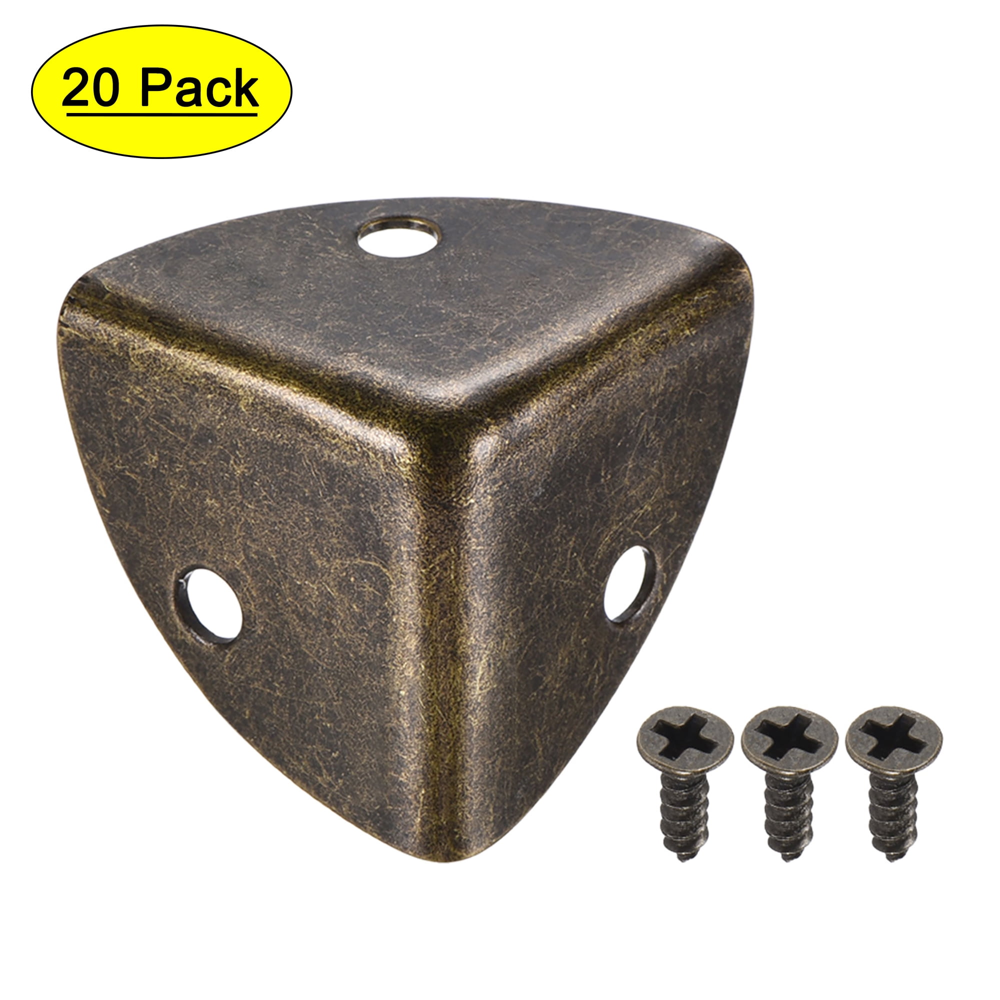 26x26x26mm Metal Box Corner Protectors Electroplated Bronze Tone 20 ...