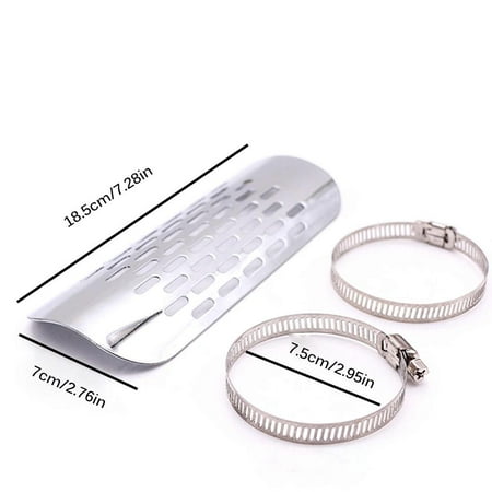 Exhaust Heat Shield Iron Motorcycle Exhaust Pipe Cover Strong Guard ...