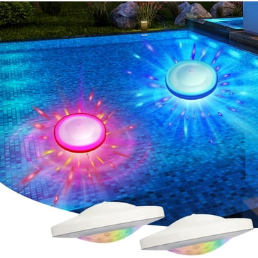 Floating Pool Lights, Pool Light with 6 Dynamic Lighting Effects, IP68 ...
