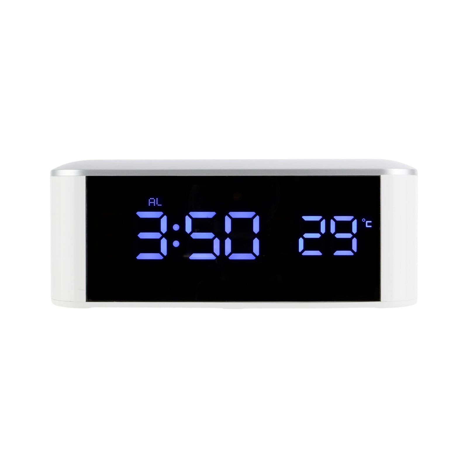 Precise 12/24 Hour Digital Alarm Clock - Temperature Display, Large ...