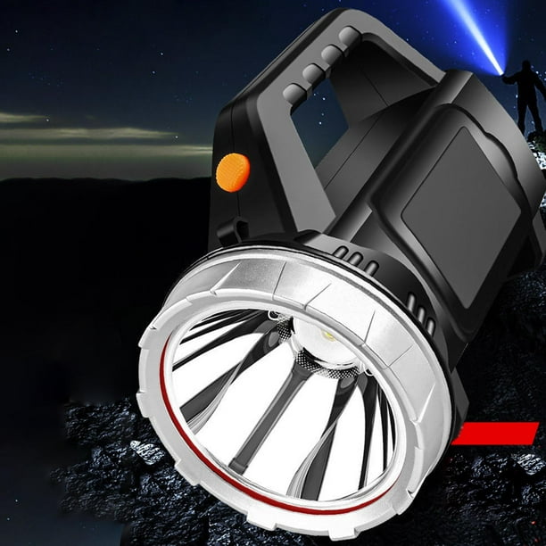 Linterna LED linterna de mano reflector de carga USB antorcha de ...