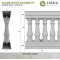 Ekena Millwork 32"H x 2'L Fiberthane Bradford Unassembled Balustrade ...