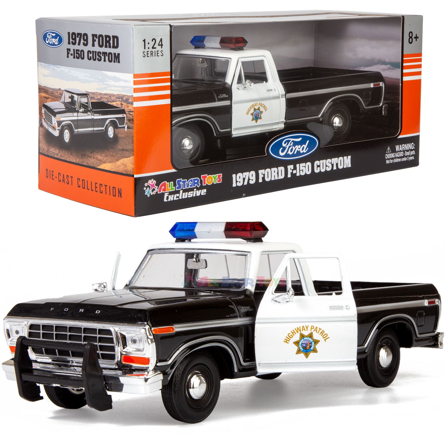 1979 Ford F-150 California Highway Patrol CHP Police Pickup Truck 1:24 ...