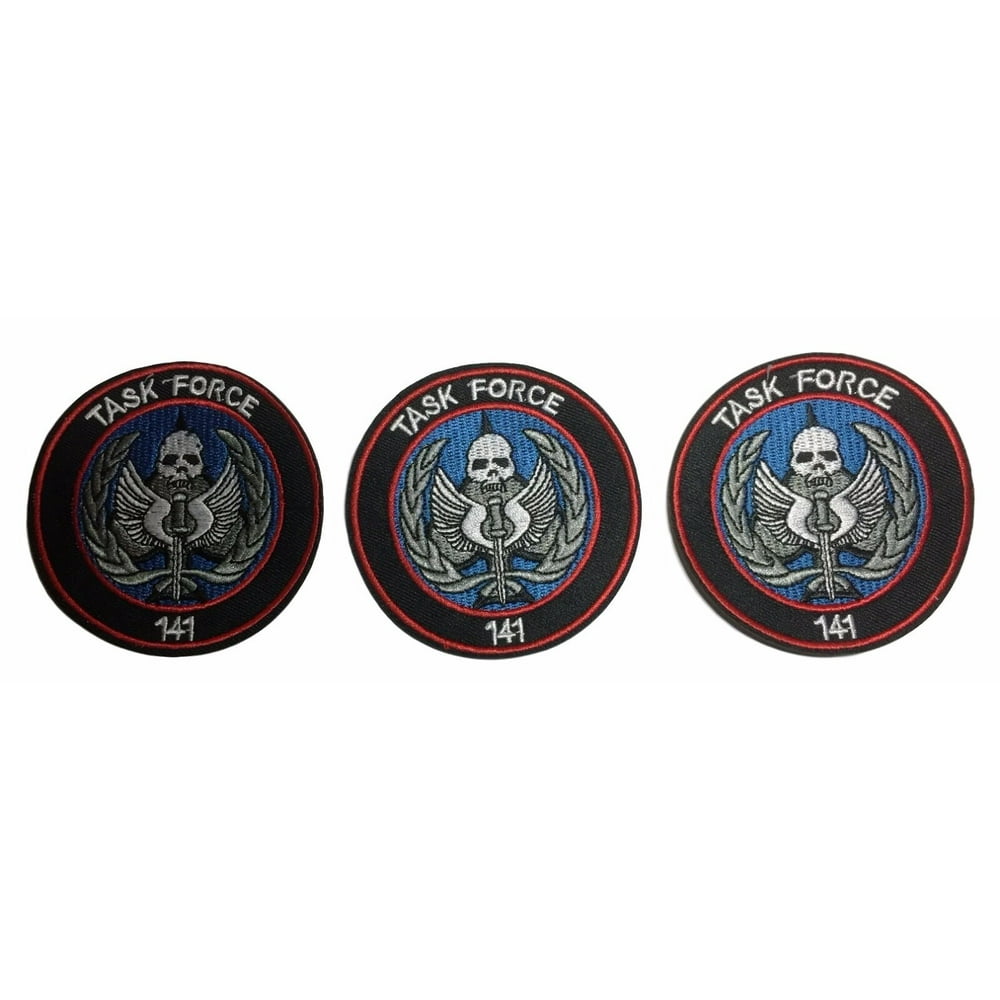Call of Duty Task Force 141 Embroidered Iron On Patch Set of 3 Patches ...