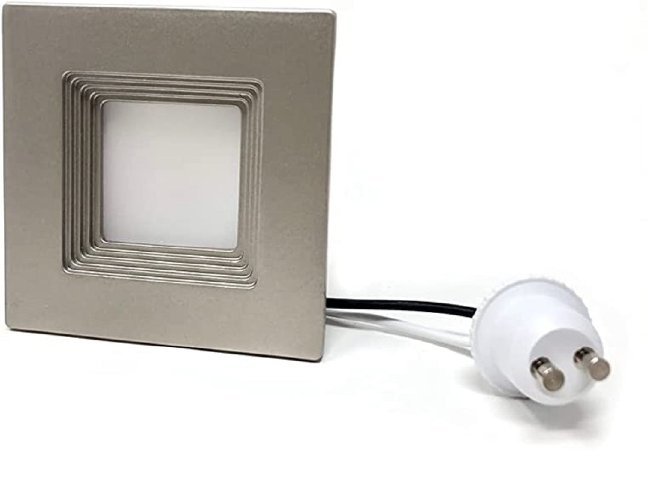 Light Blue USA 3 Inch Square LED Recessed Downlight Retrofit, GU10 Base ...