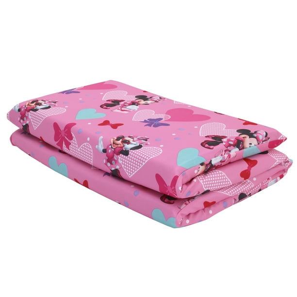 Disney Minnie Mouse Pink Toddler Nap Pad Sheet, Size 19 x 44" - Walmart.com