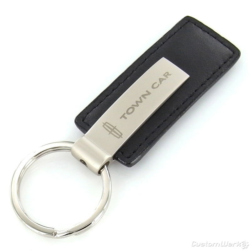 Lincoln Town Car Rectangular Leather Key Chain (Black) - Walmart.com