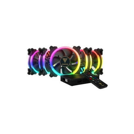 Gamdias AEOLUS M1-1205R RGB Case Fan with Remote controller and AEOLUS ...