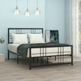 TSLINN METAL Bed Frame Full,Black Color,Quickly Aseembly,No Box Spring ...