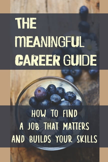 The Meaningful Career Guide : How To Find A Job That Matters And Builds ...