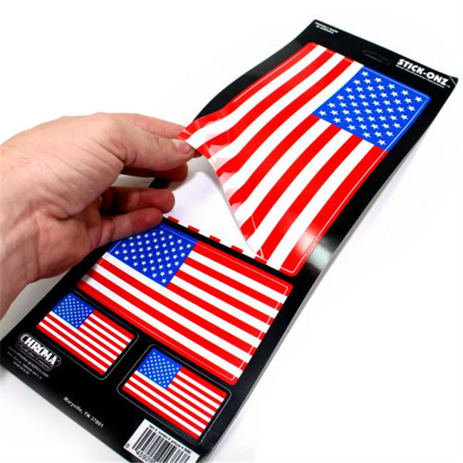 Big American Usa Flag 6 X 16 Vinyl Decal Emblem Sticker - Walmart.com