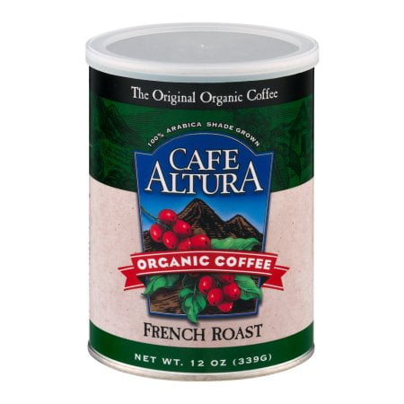 Cafe Altura, French Roast, Organic Ground Coffee, 12 oz - Walmart.com