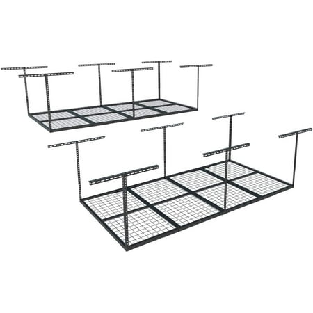 4x8 Overhead Garage Storage Rack, Adjustable Garage Storage ...