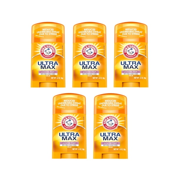 Arm & Hammer ULTRA MAX Solid AntiPerspirant Deodorant, Powder Fresh, 1. ...