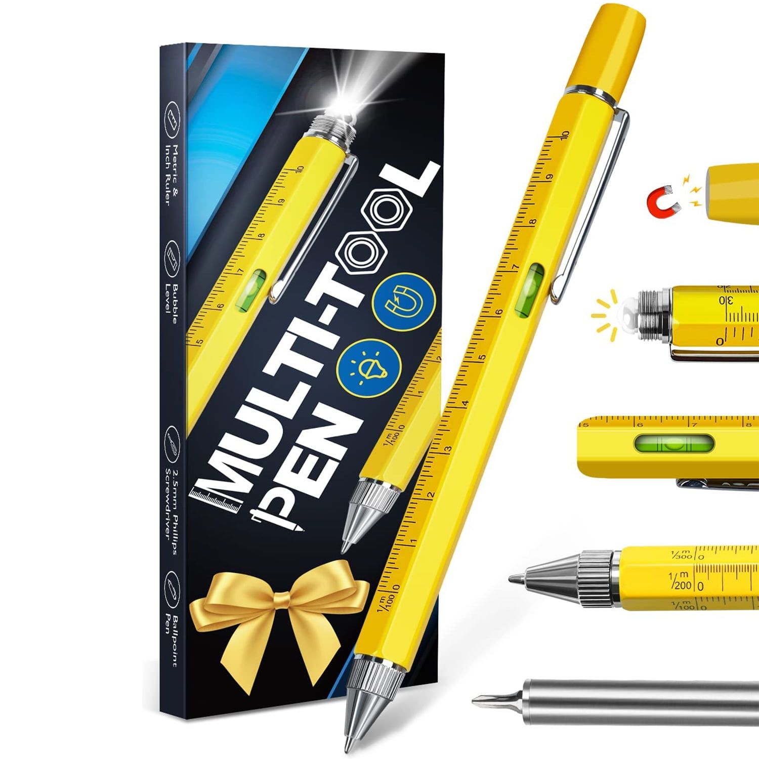 DOMETOUR Multitool Pocket Pen Tools Set Gift for Men Grandpa Husband ...