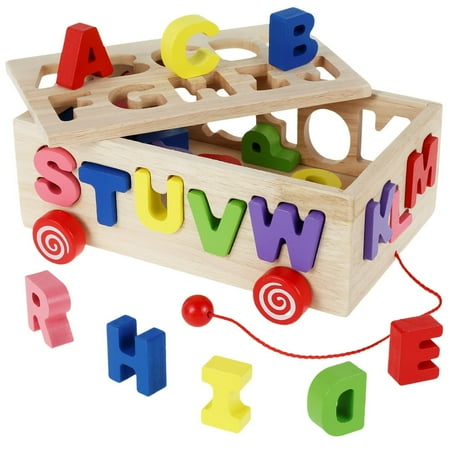 Montessori Preschool Matching Game Wooden Blocks Shape Sorting Toy ...